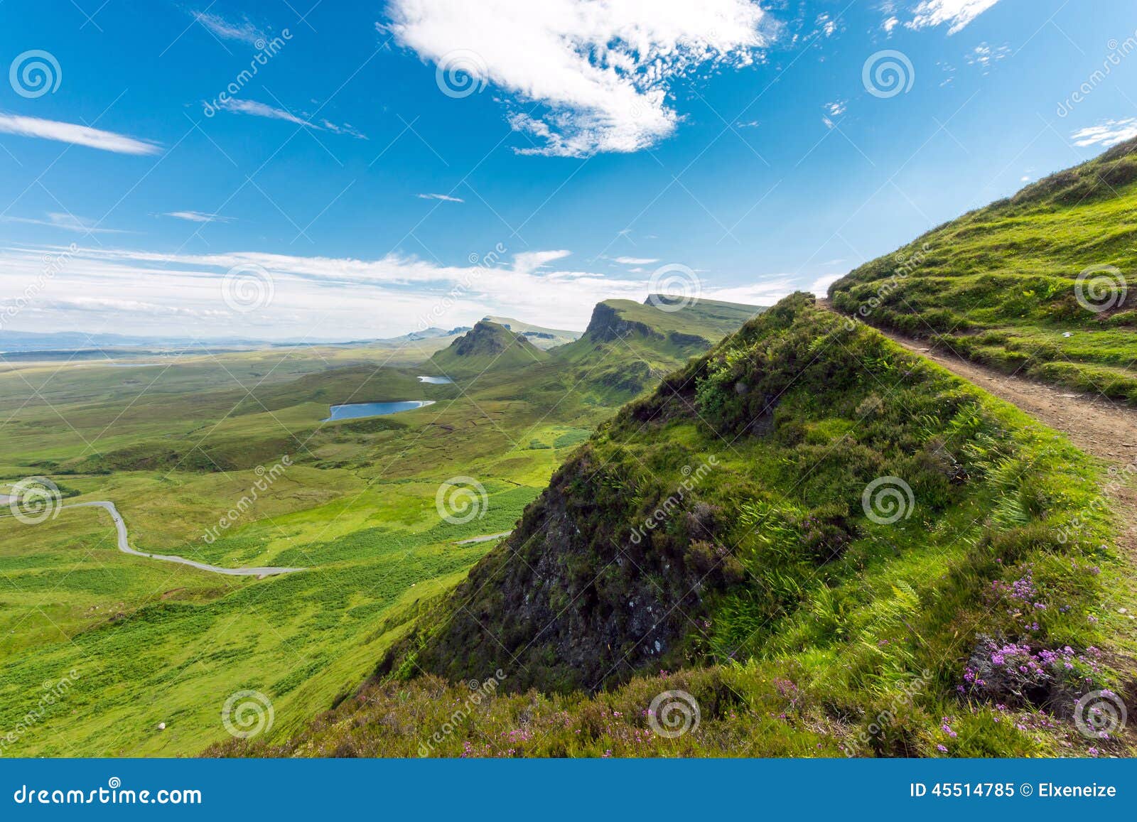 Open Landschap Op Het Eiland Van Skye Stock Afbeelding - Image of ...