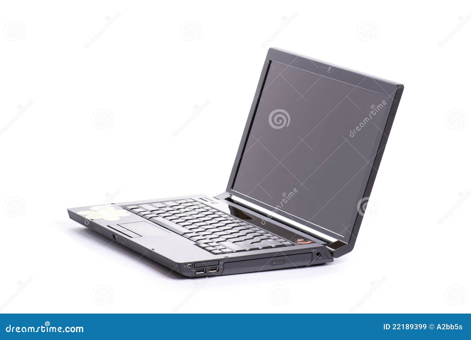 Open laptop stock image. Image of information, space - 22189399