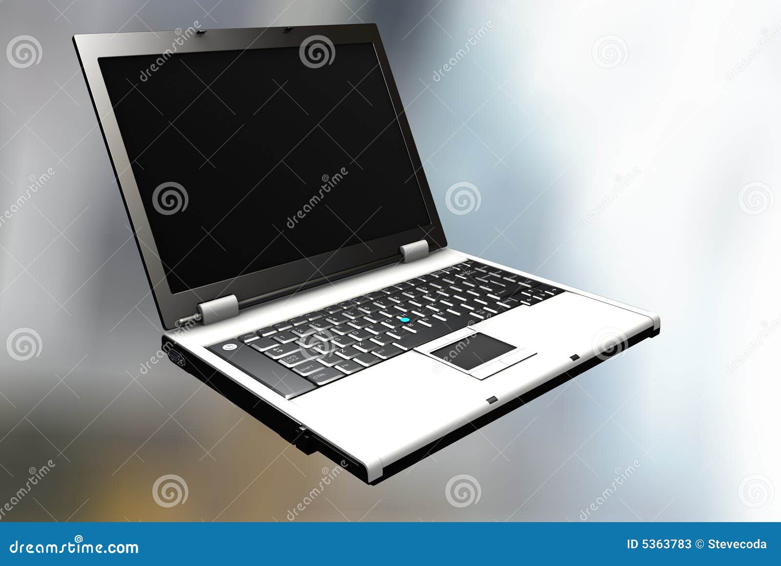 Open Laptop stock illustratie. Illustration of mededeling - 5363783