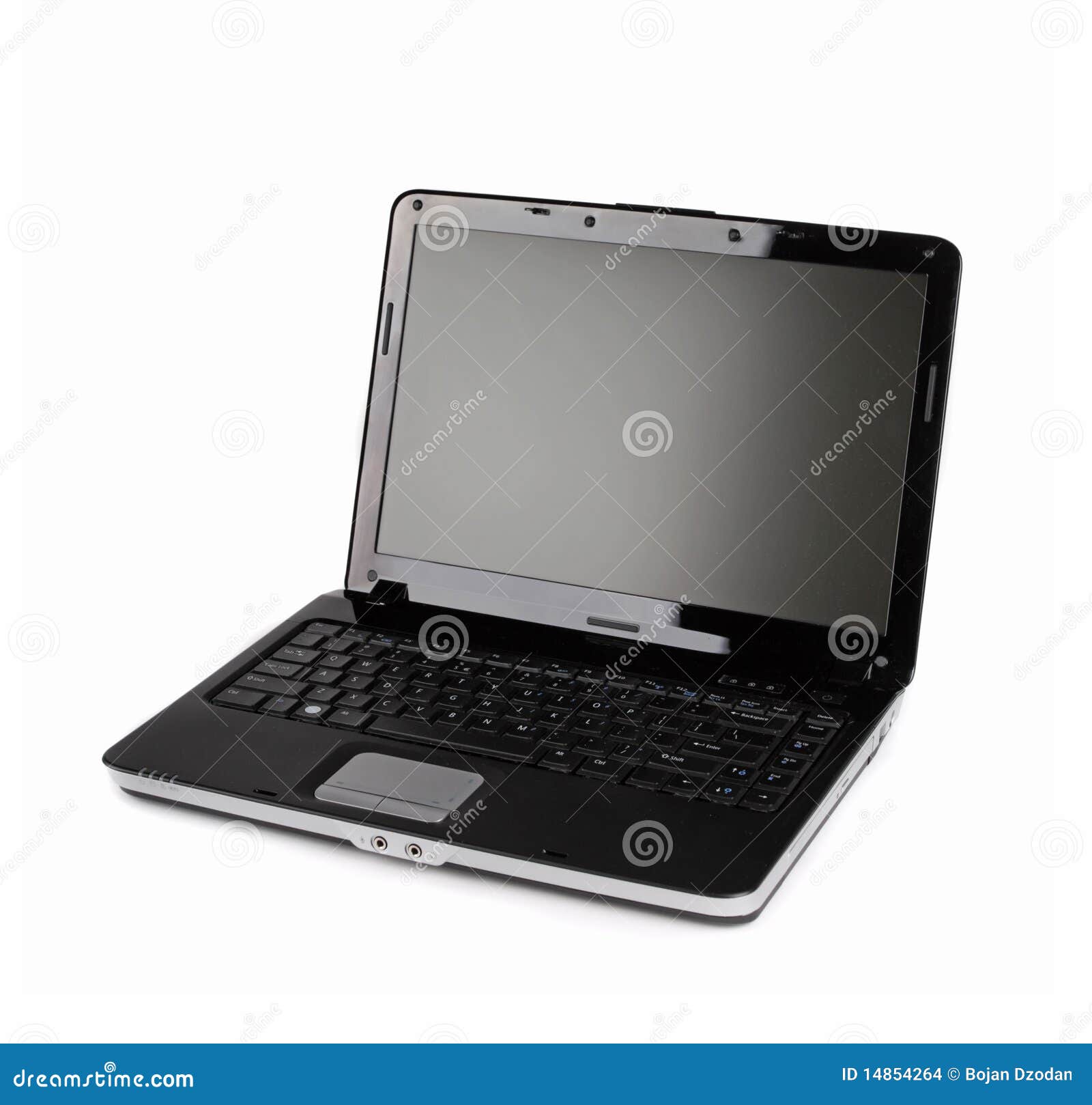 Open laptop computer stock photo. Image of details, computer - 14854264