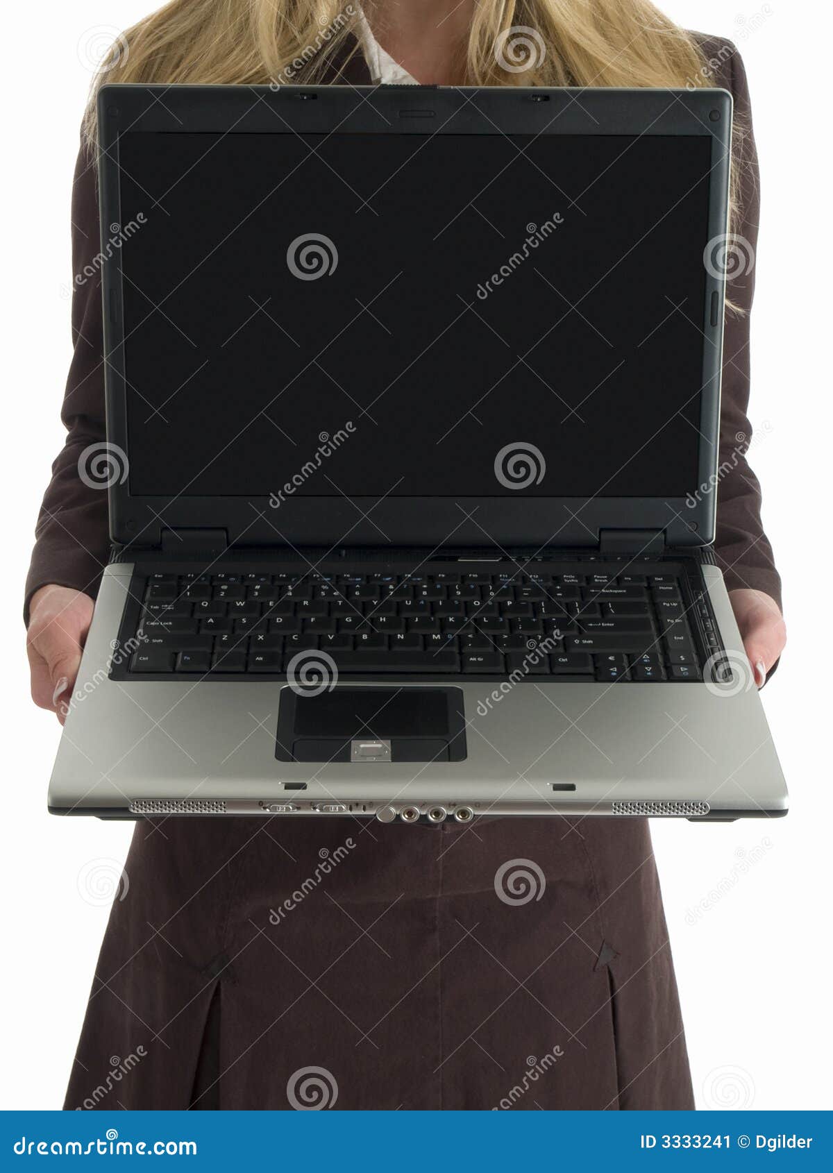 Open laptop computer stock image. Image of exposing, electronic - 3333241