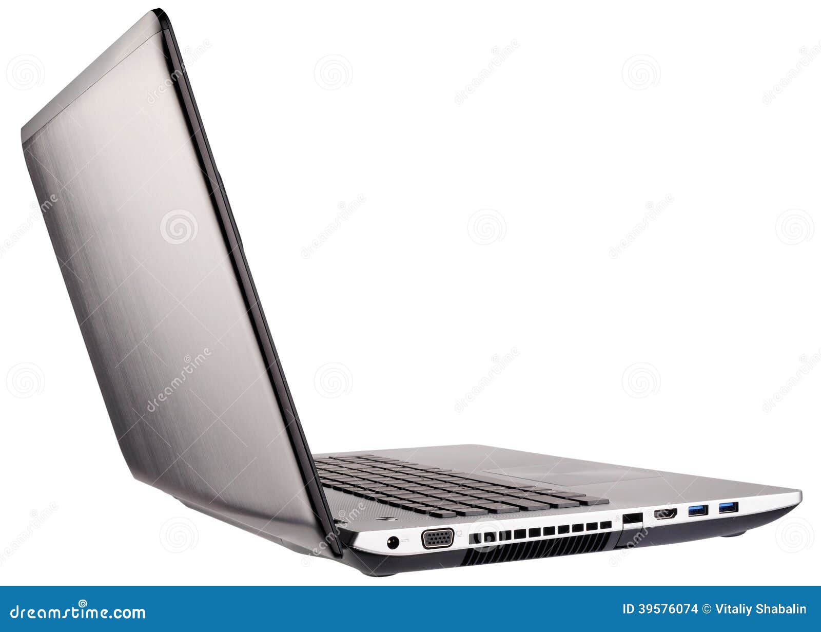 Open Laptop Rear Isometric View Stock Photo - Image of notebook ...