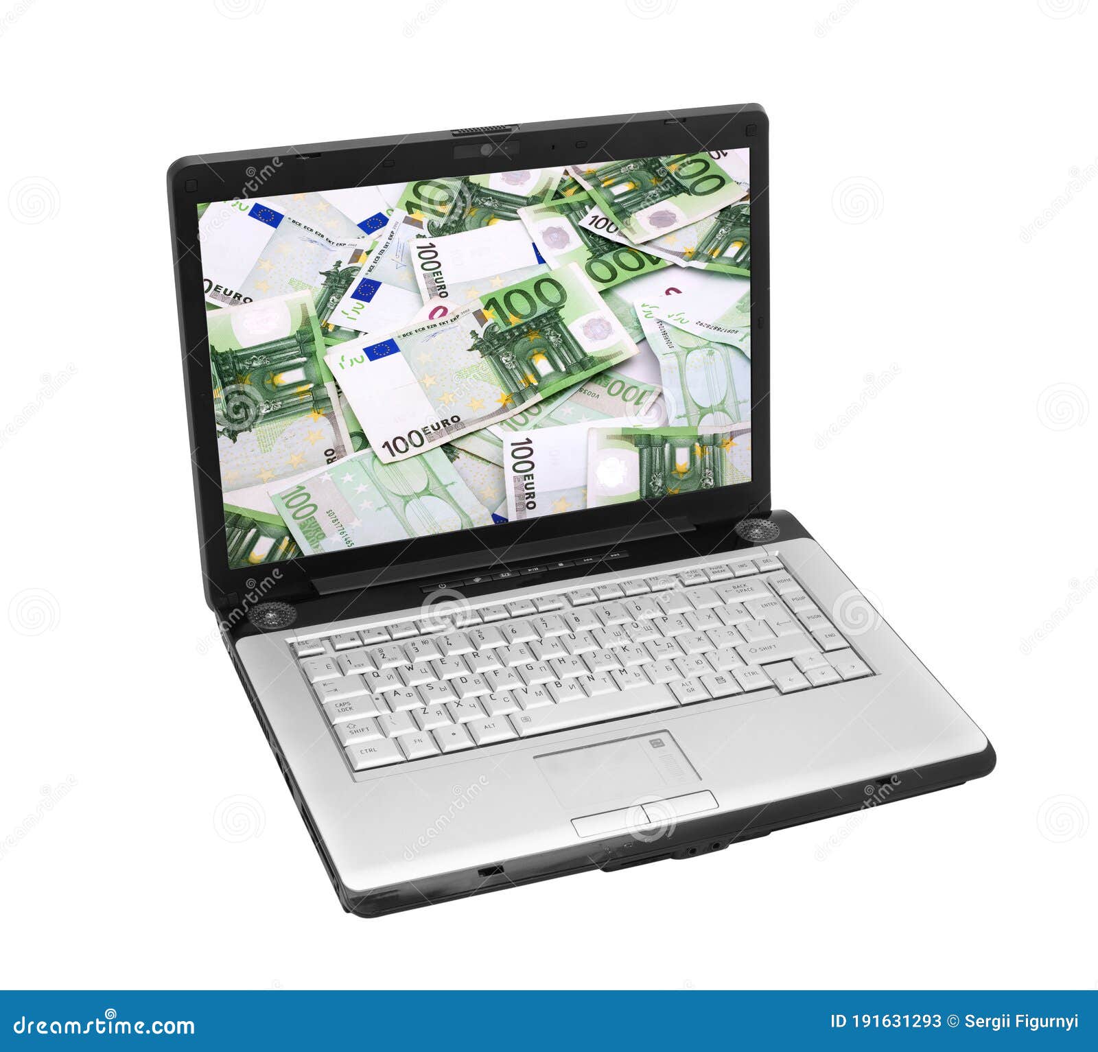 Open laptop stock image. Image of monitor, global, notebook - 191631293