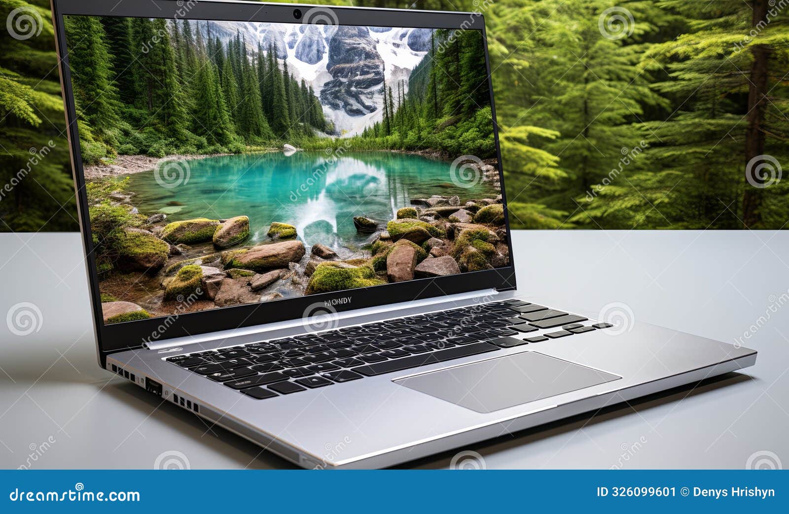 Open Laptop on Table stock image. Image of tech, keyboard - 326099601