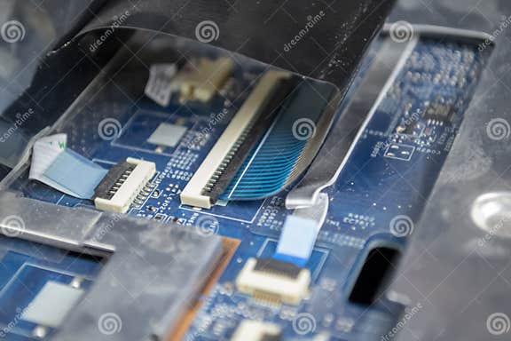 Open Laptop - Technical Components of the Computer. Laptop Details ...