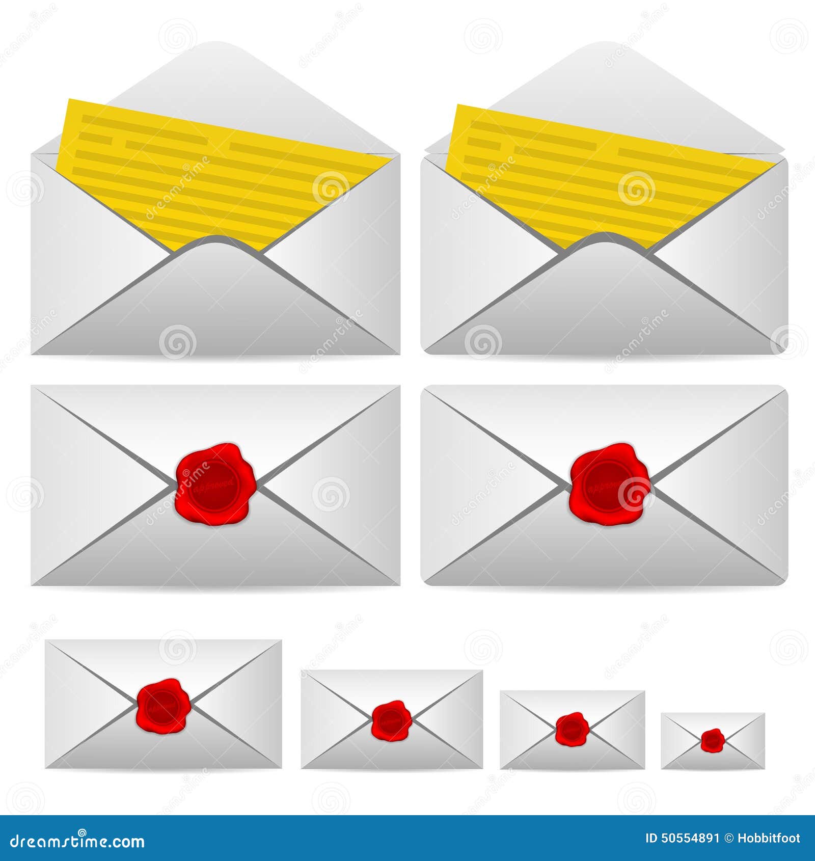 Open Letter Enclosed Seal Stock Illustrations – 7 Open Letter Enclosed ...