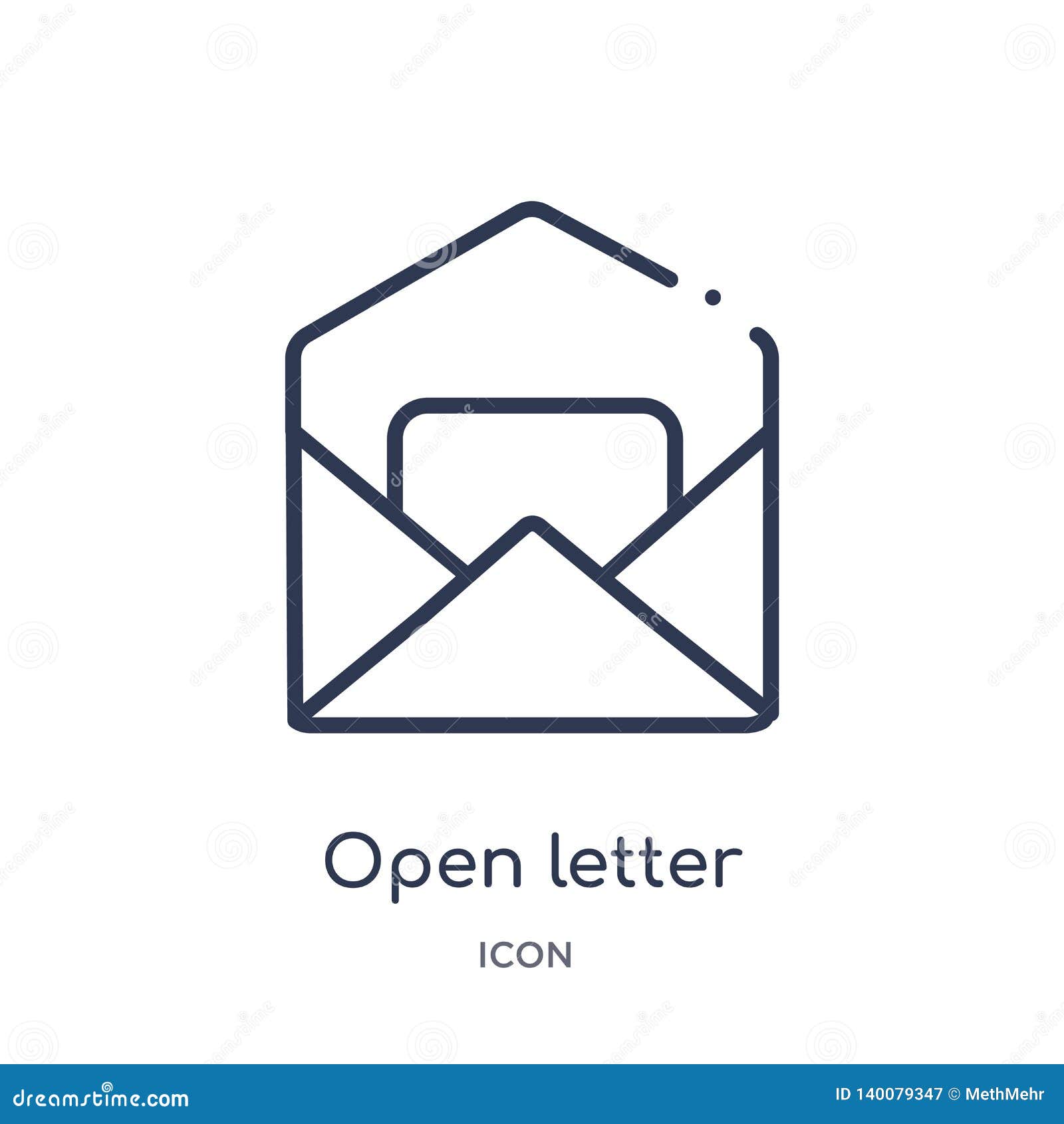 Open Letter Format Notebook Isolated On White Background Mock Up ...
