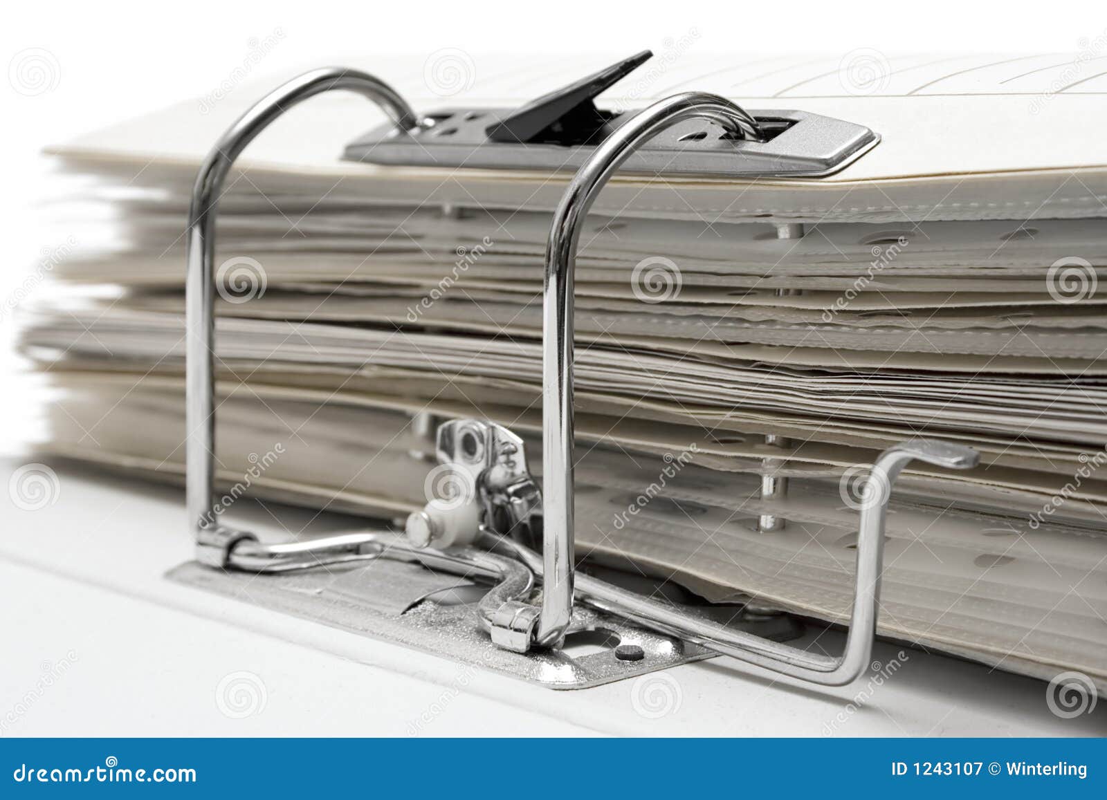 Open Lever Arch File (Close View) Stock Image - Image of arch, paper ...