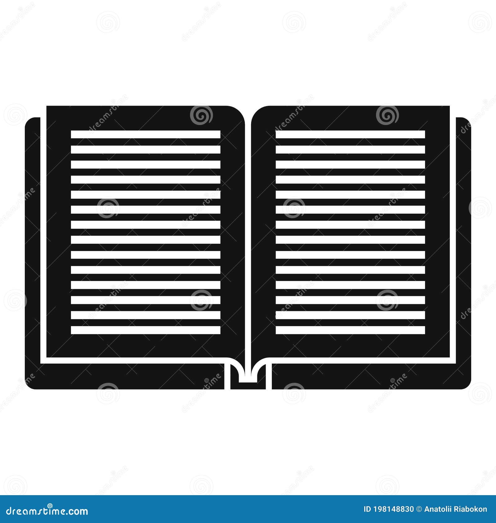 Open Library Education Book Icon, Simple Style Stock Vector ...