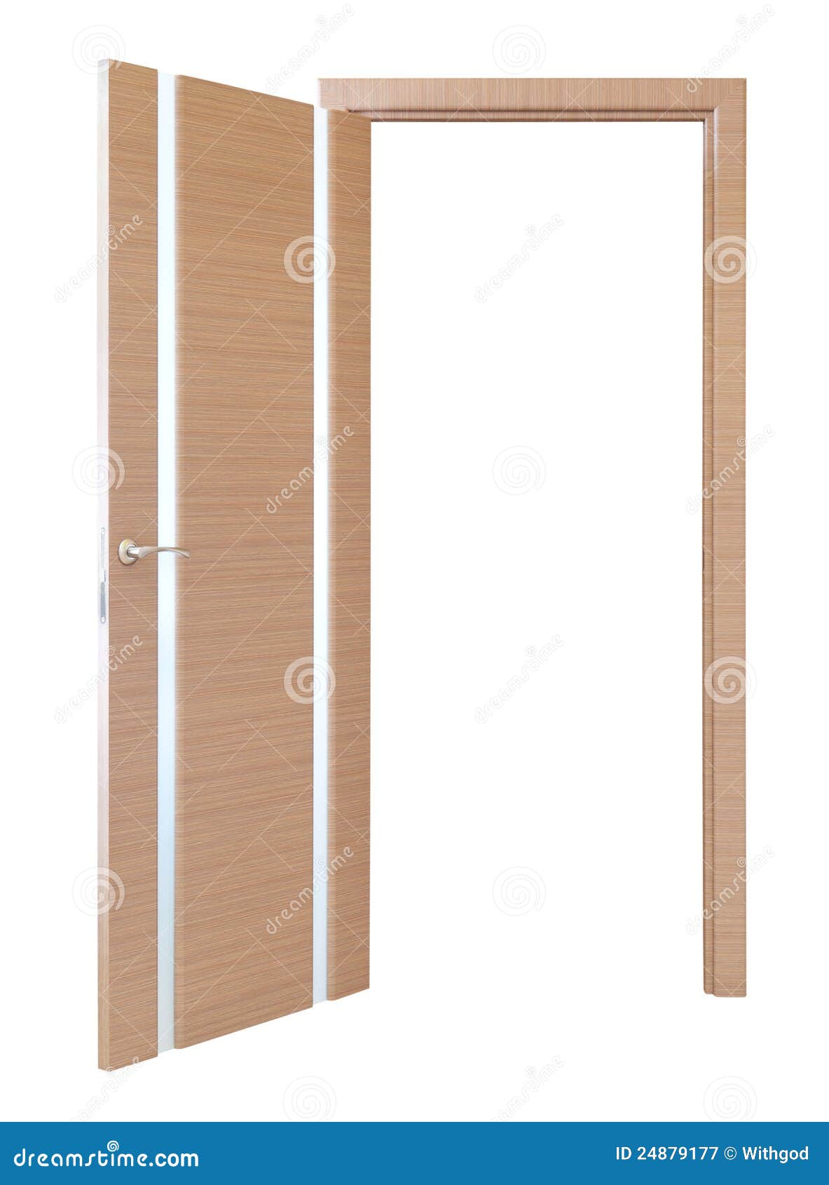 Open light door, isolated stock image. Image of case - 24879177