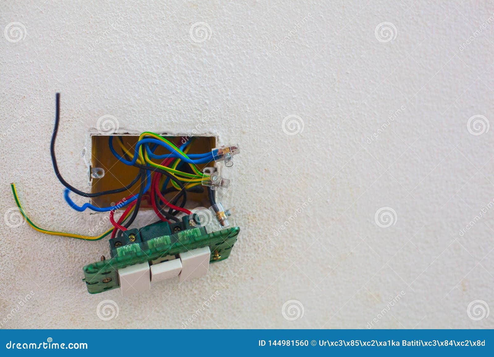 Open light switch stock photo. Image of electric, power - 144981560