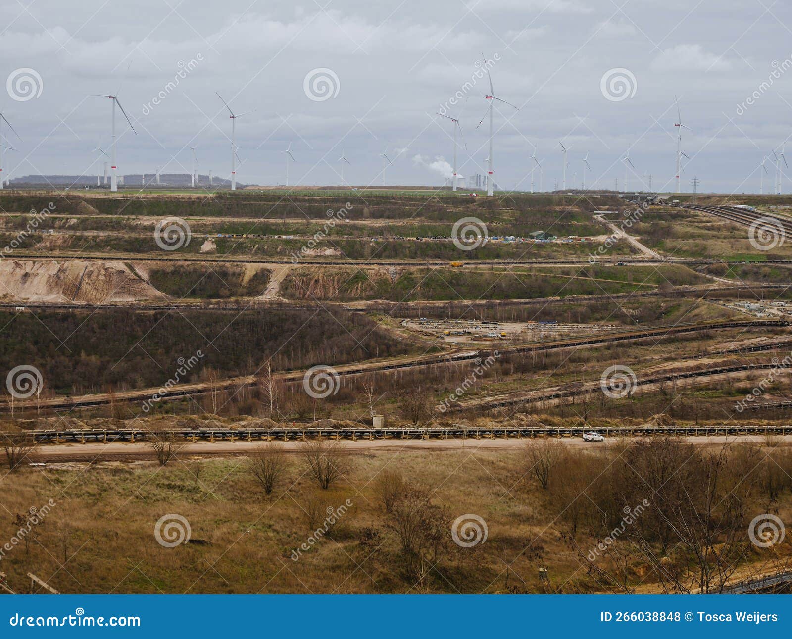 Open Lignite Mine in Germany Stock Photo - Image of brown, coal: 266038848