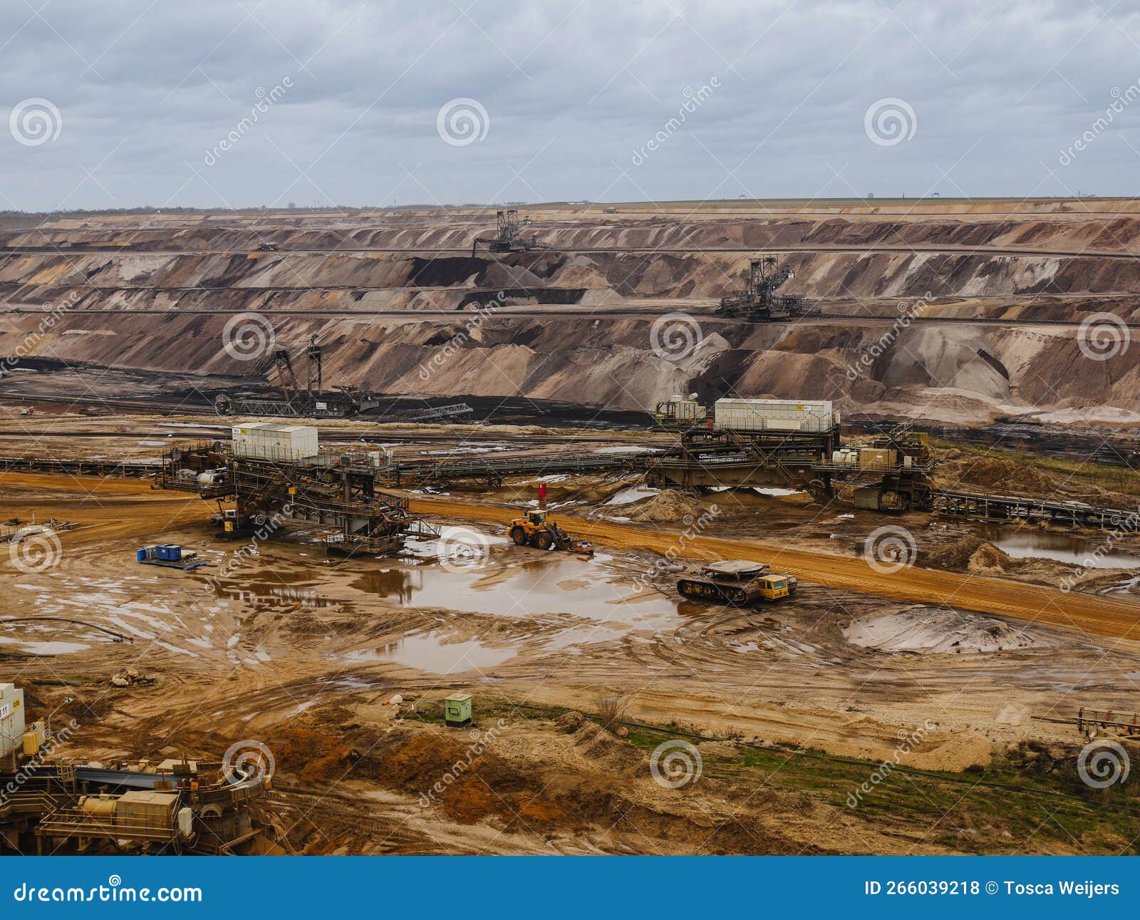 Open Lignite Mine in Germany Stock Photo - Image of environmental ...