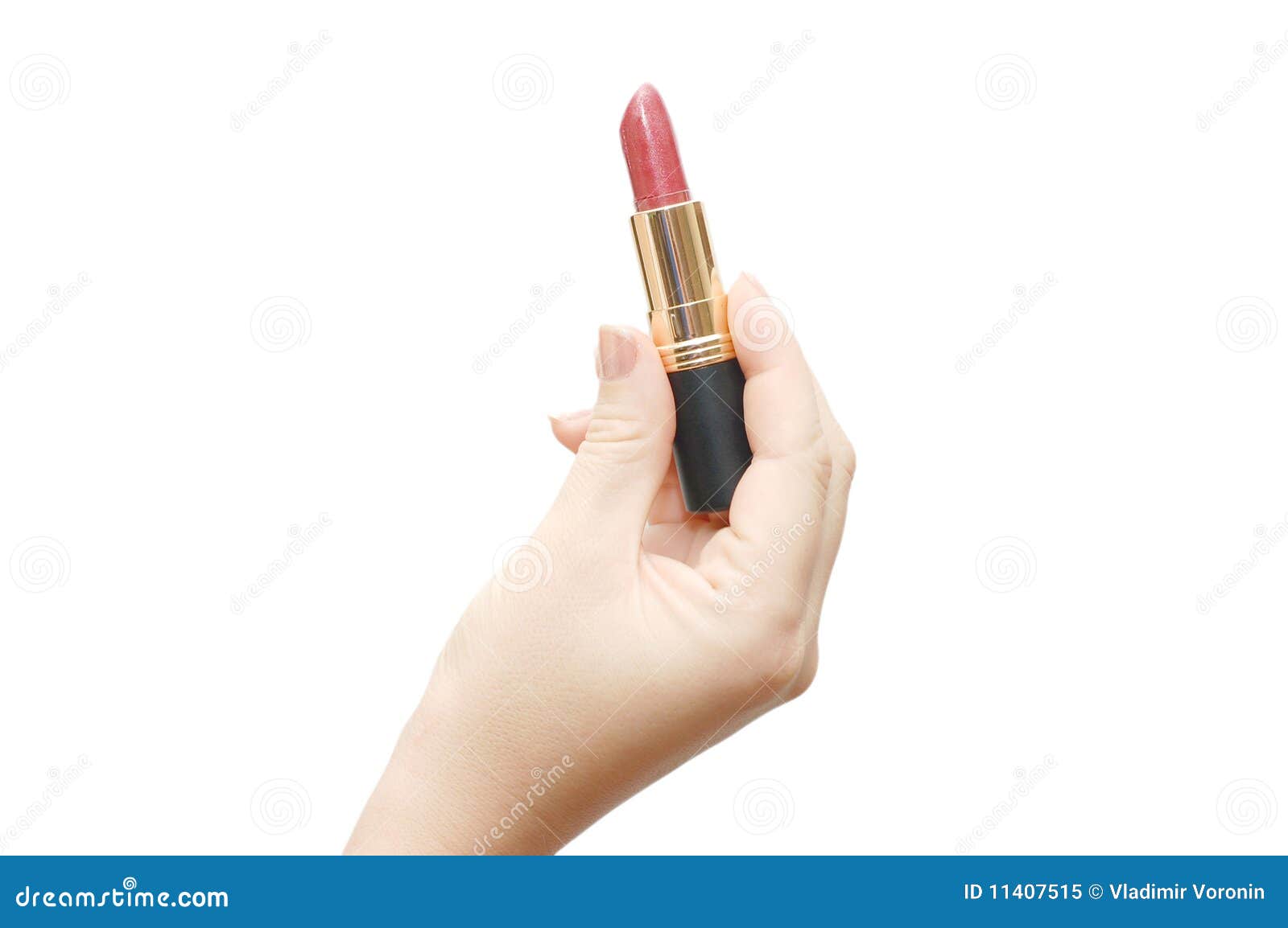 Open Lipstick in a Female Hand Stock Image - Image of cosmetics, model ...