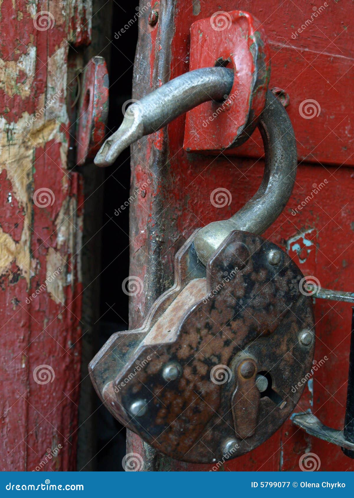 The open lock stock image. Image of dirty, protection - 5799077
