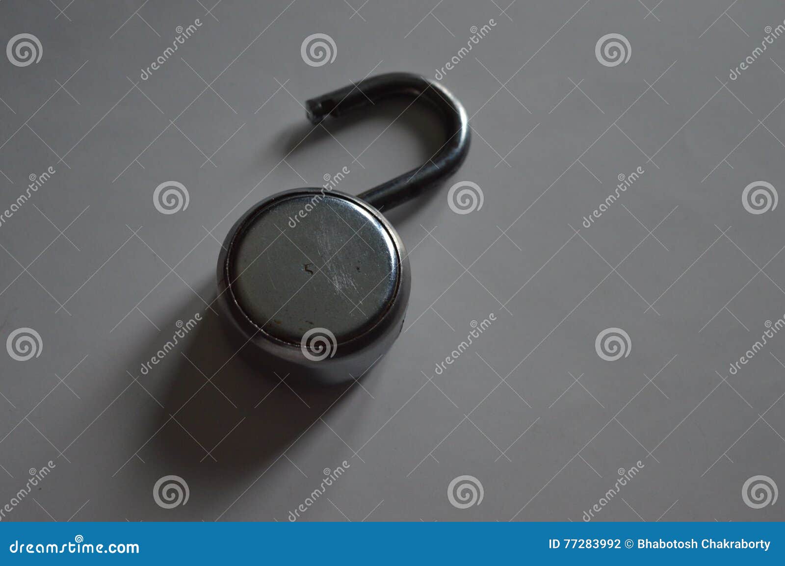 Open lock stock photo. Image of stainless, background - 77283992