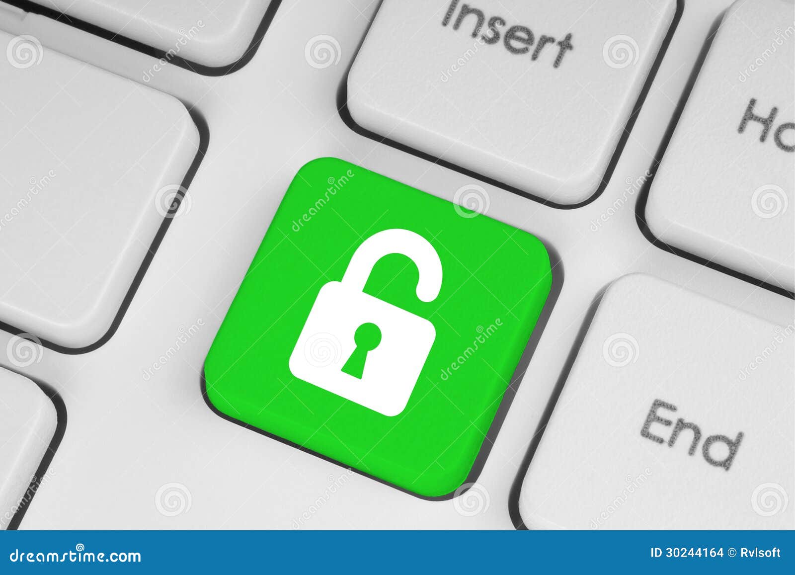 Open lock green button stock photo. Image of icon, accessibility - 30244164