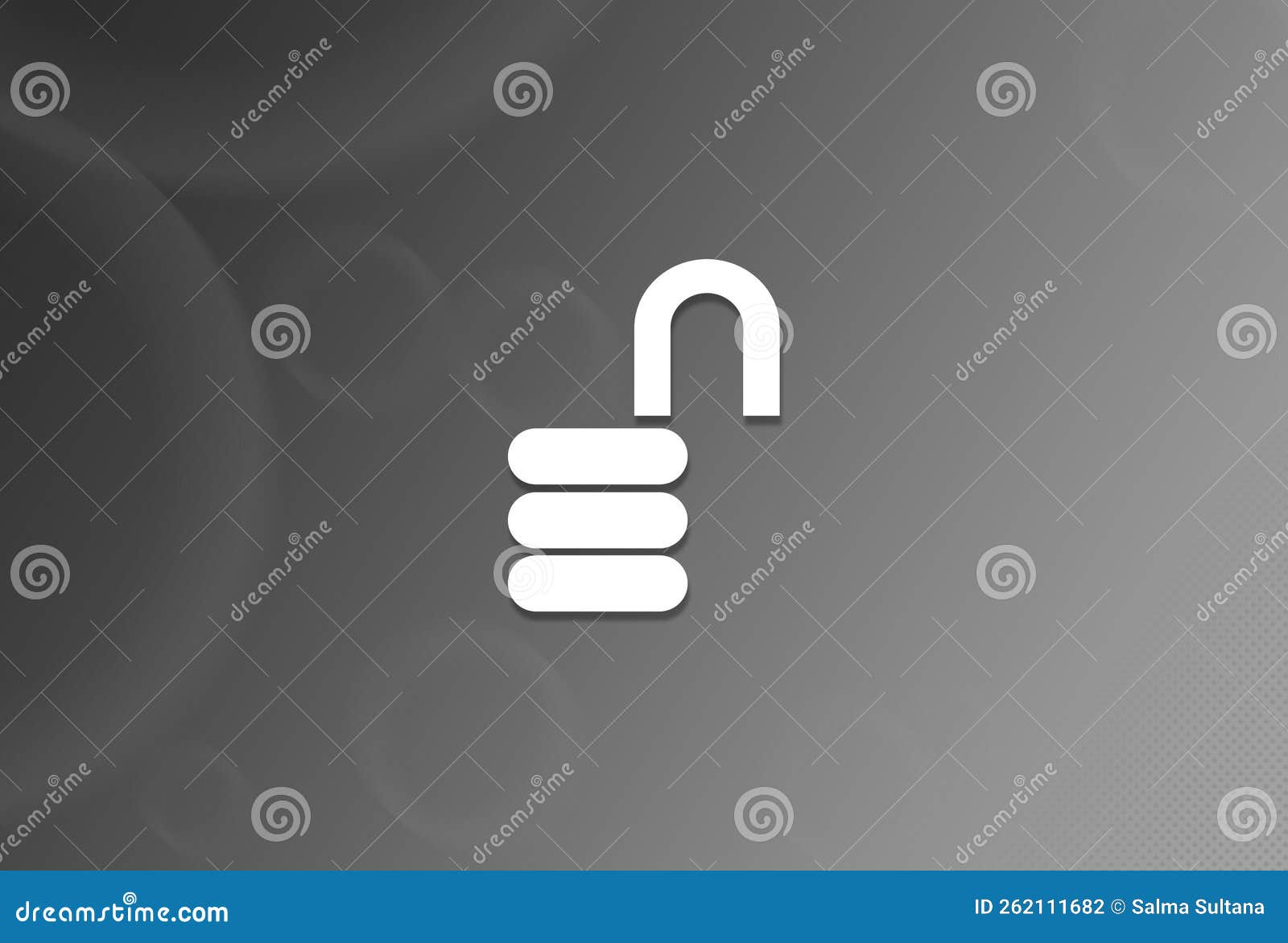 Open lock icon stock illustration. Illustration of lock - 262111682