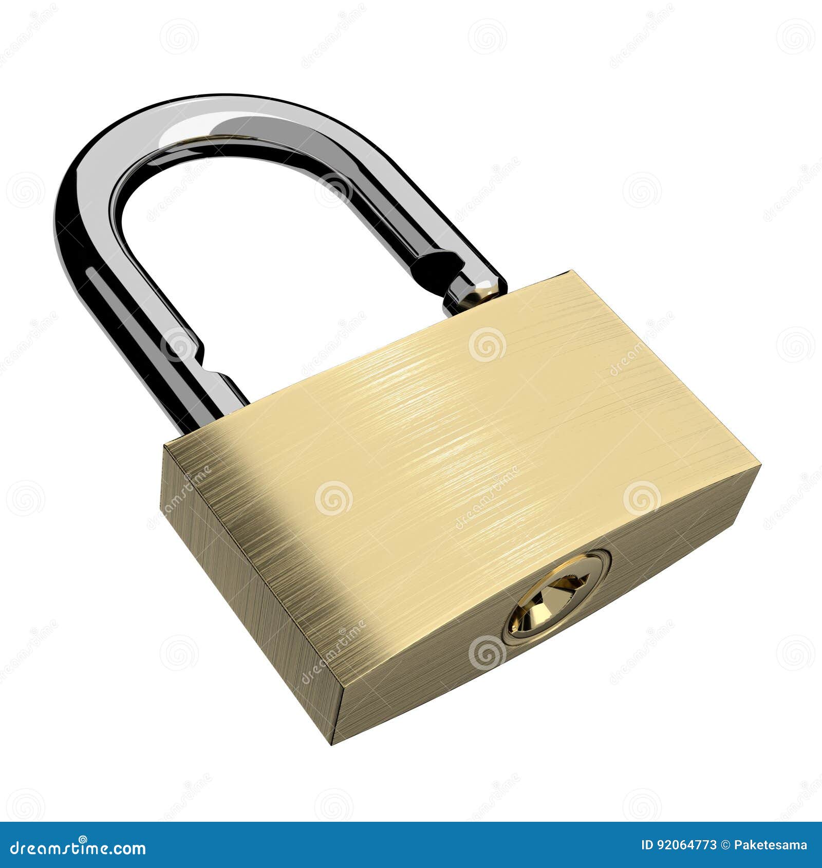 Open lock isolated stock illustration. Illustration of hard - 92064773