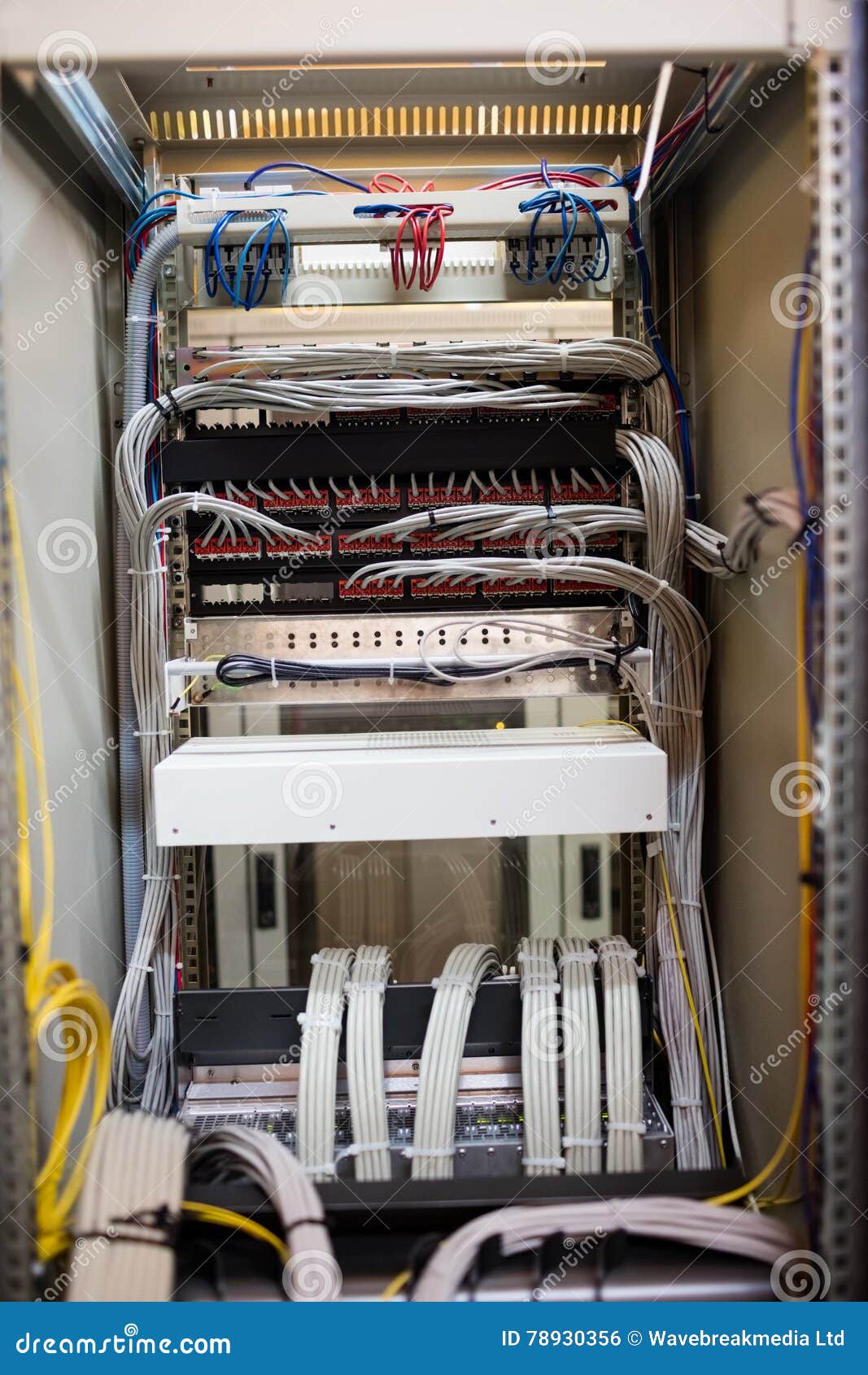 Open Locker of Rack Mounted Server Stock Photo - Image of cable, people ...