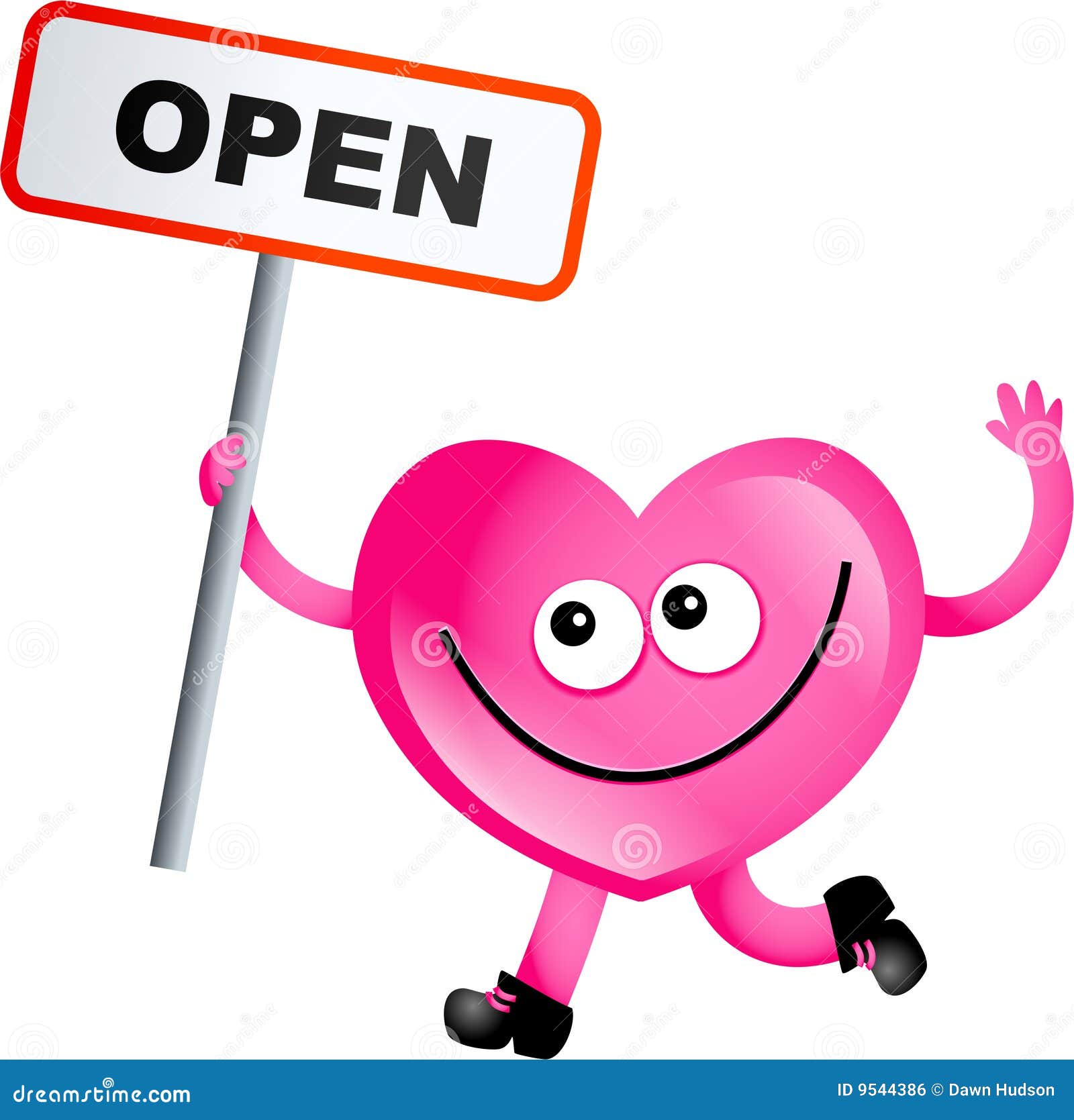 Open love stock illustration. Illustration of love, face - 9544386