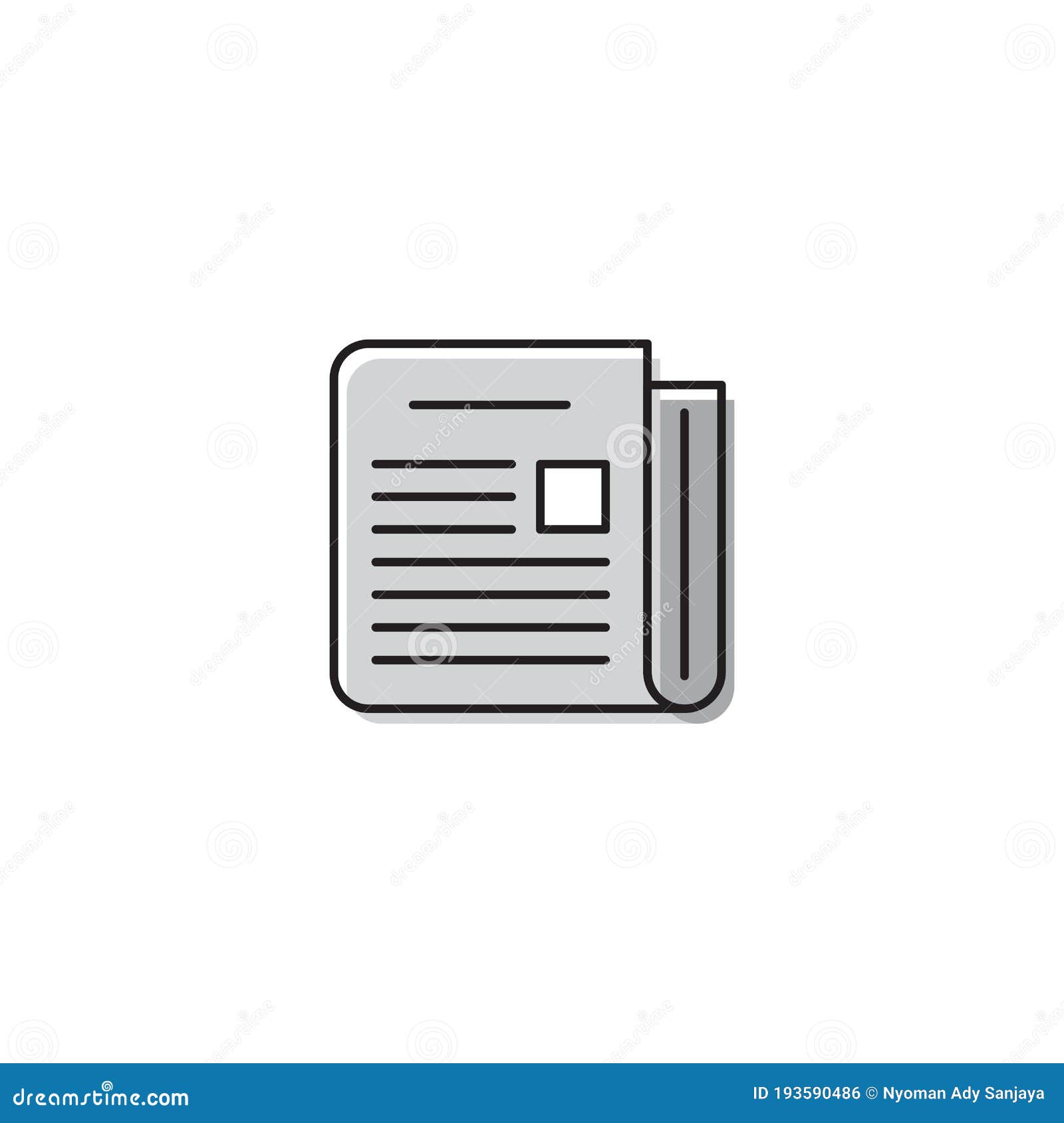 Open Magazine Icon Vector Isolated on White Background Stock Vector ...