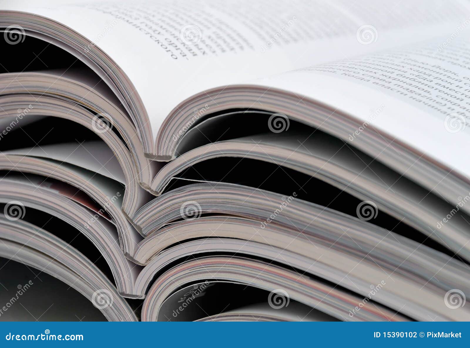 Open magazines stock photo. Image of information, monthly - 15390102