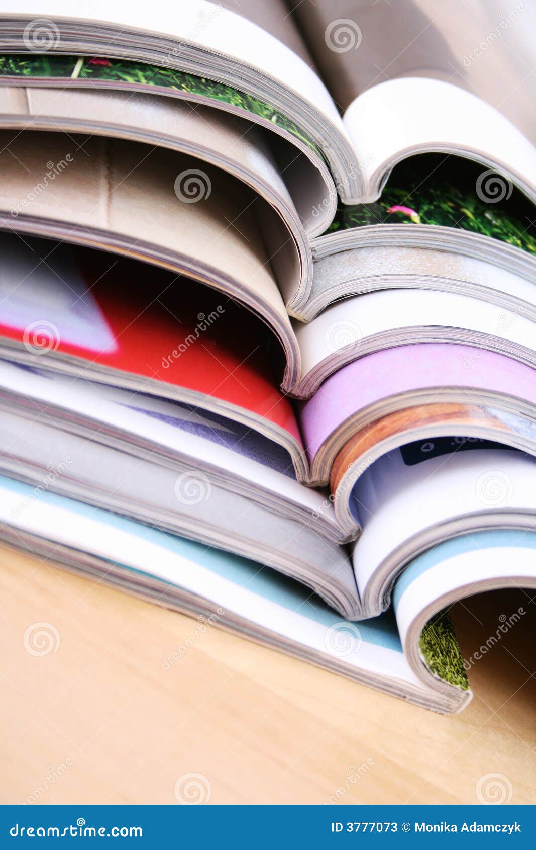 Open magazines stock image. Image of communication, media - 3777073