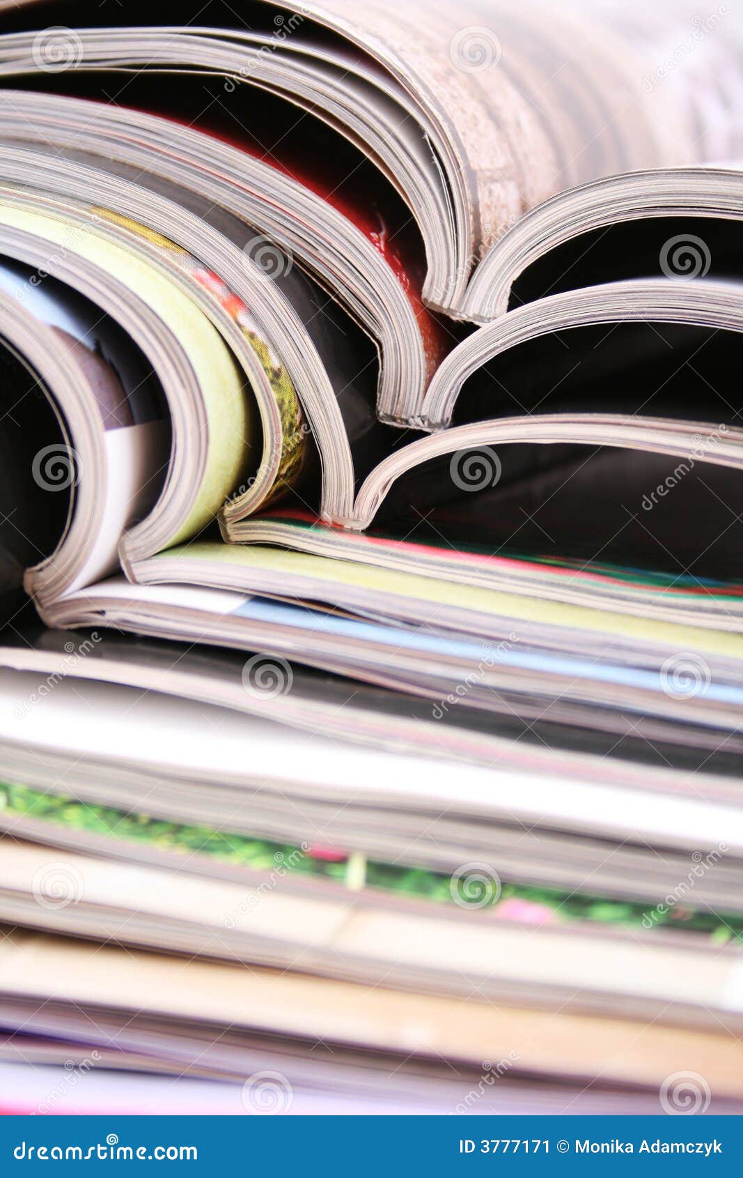 Open magazines stock image. Image of stack, journalist - 3777171