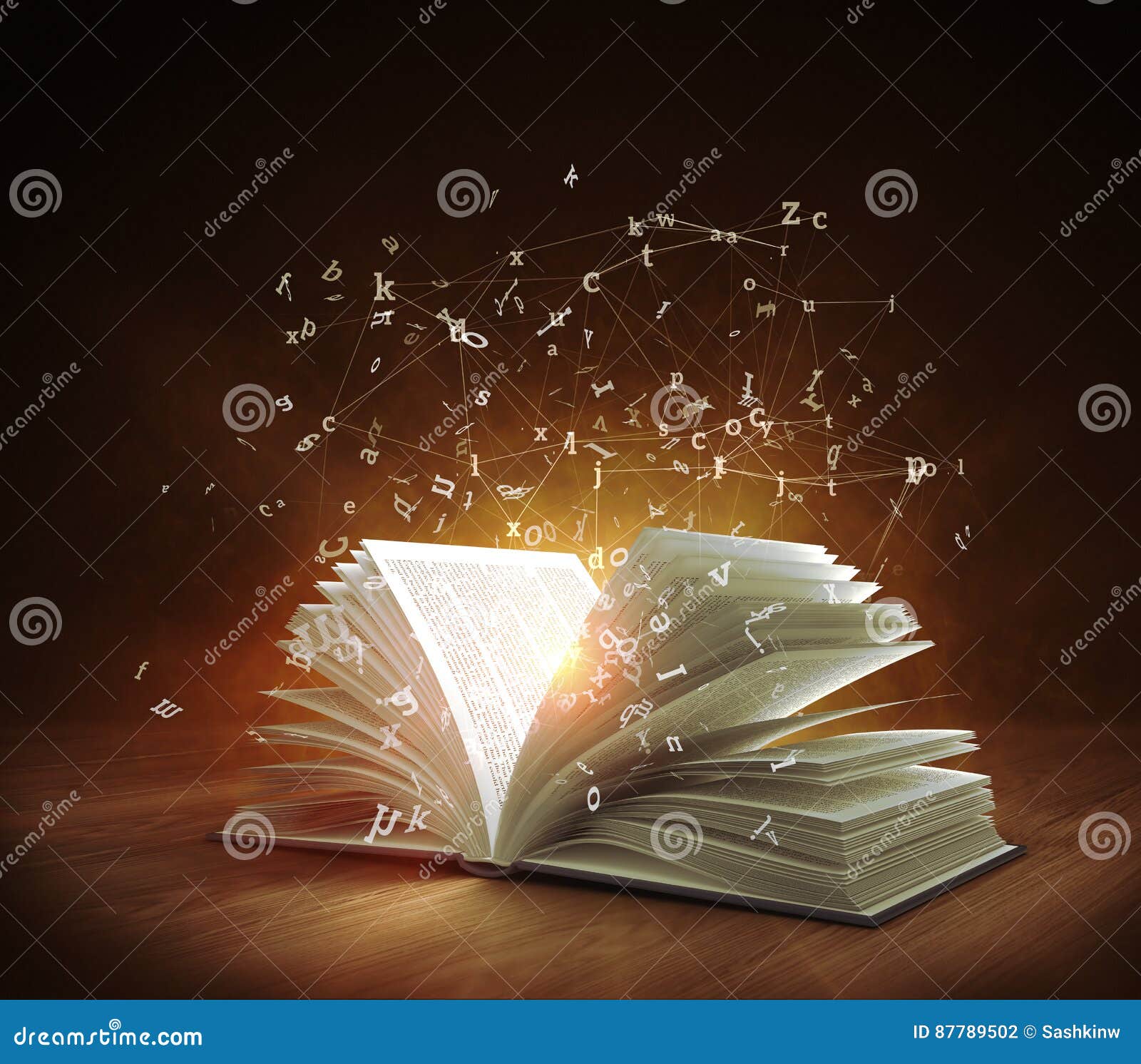 Open Magic Books. Cartoon Ancient Papyrus Books With Witchcraft Spell ...