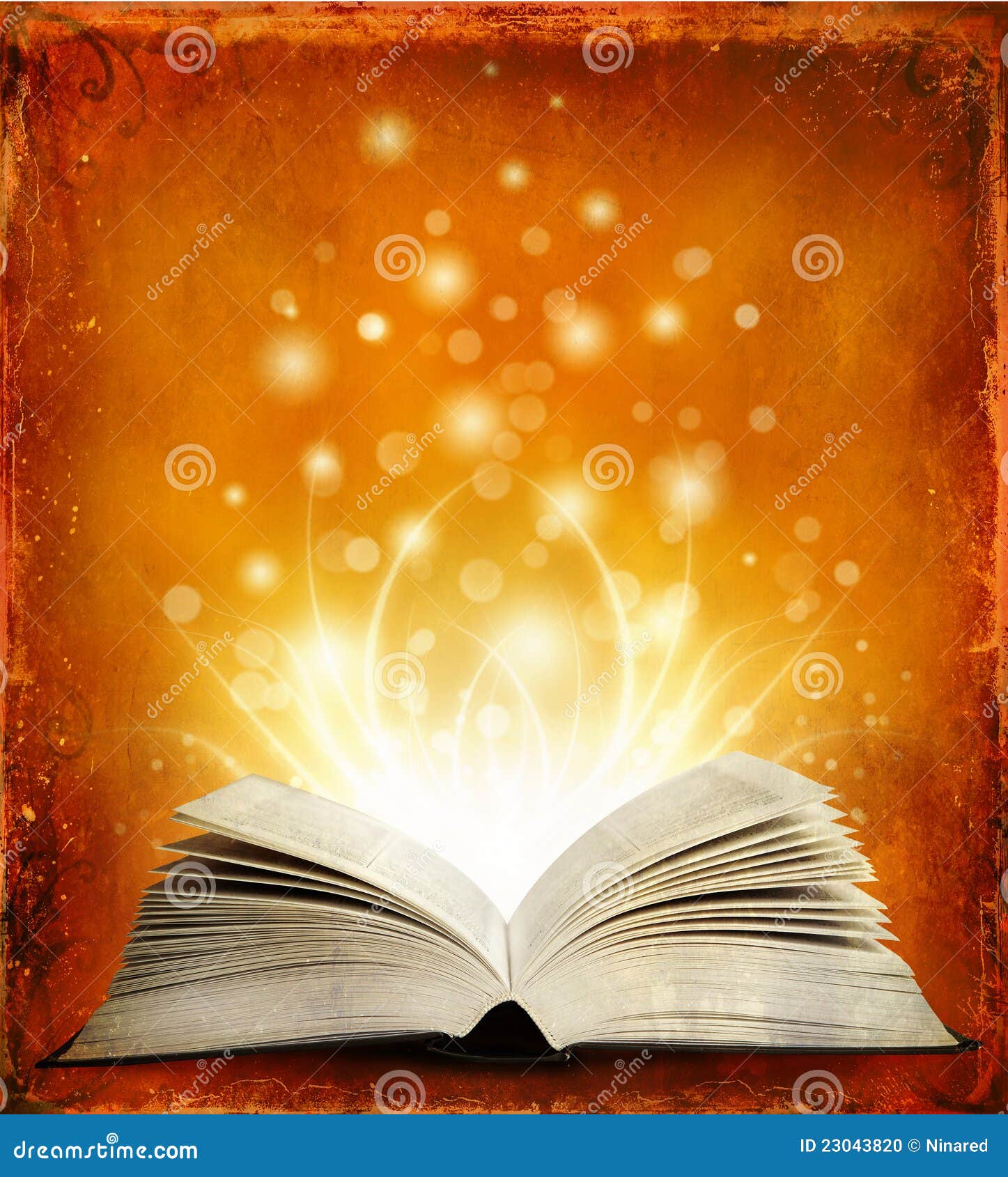 Open Magisch Boek Met Lichten Stock Foto - Image of onderwijs, gloeien ...