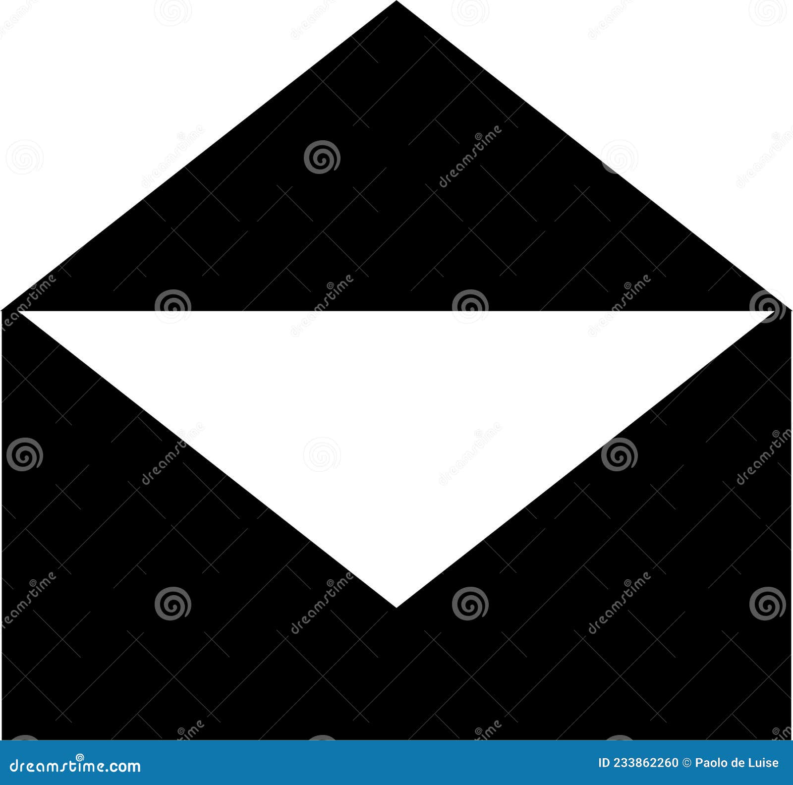 Open mail stock illustration. Illustration of mail, business - 233862260