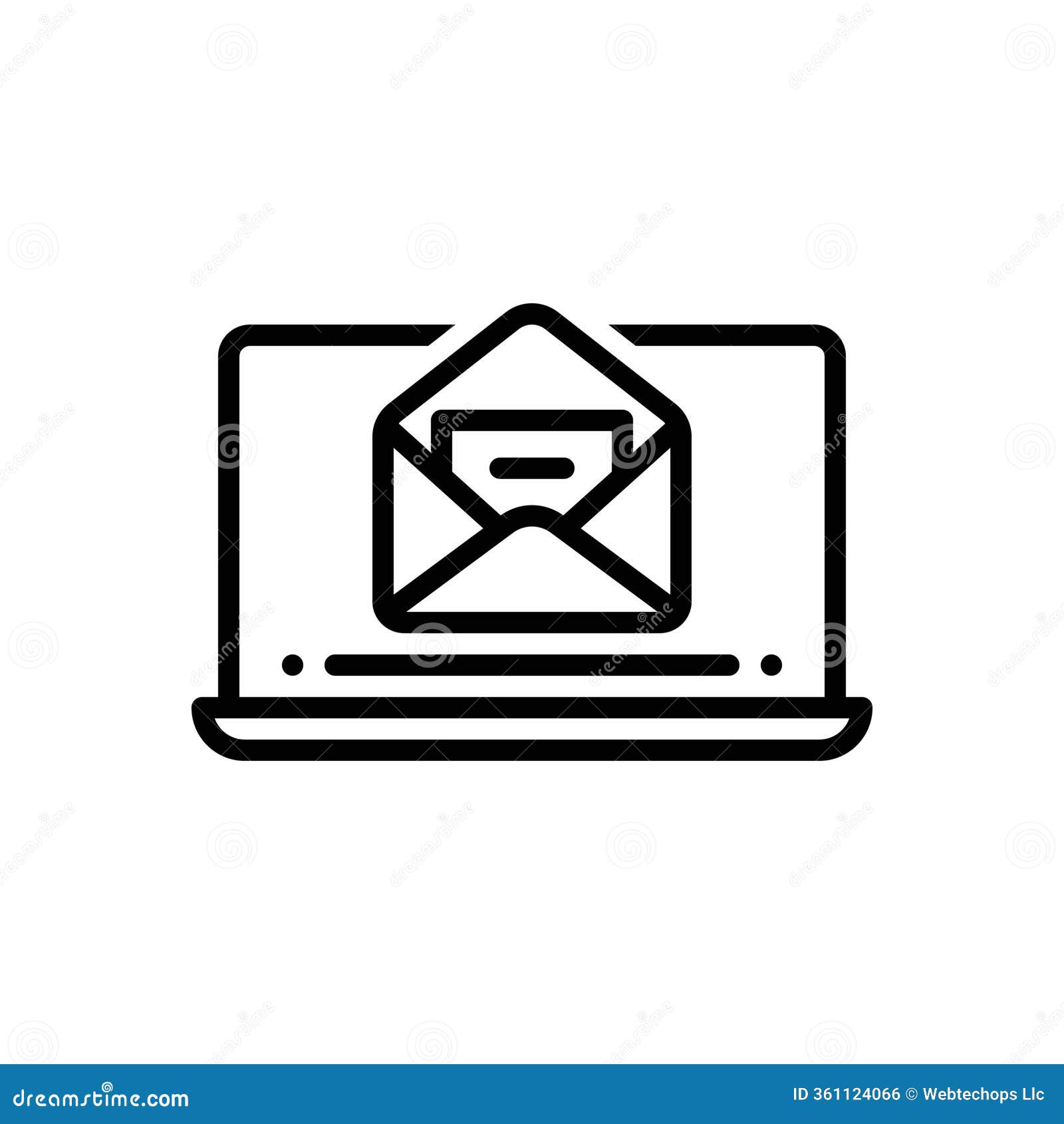 Open Mail Envelope Containing Stop Sign Showing Unsubscribed Newsletter ...