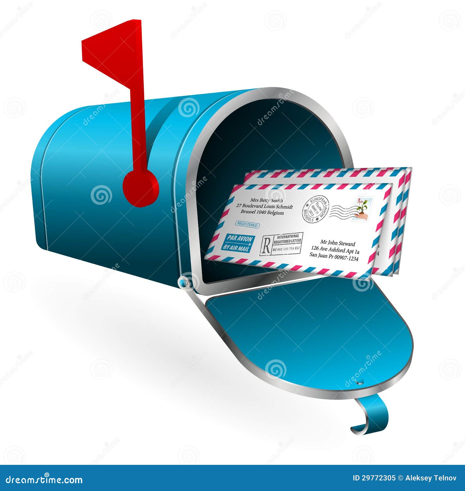 Mail and E-Mail Concept stock vector. Illustration of delivery - 29772305