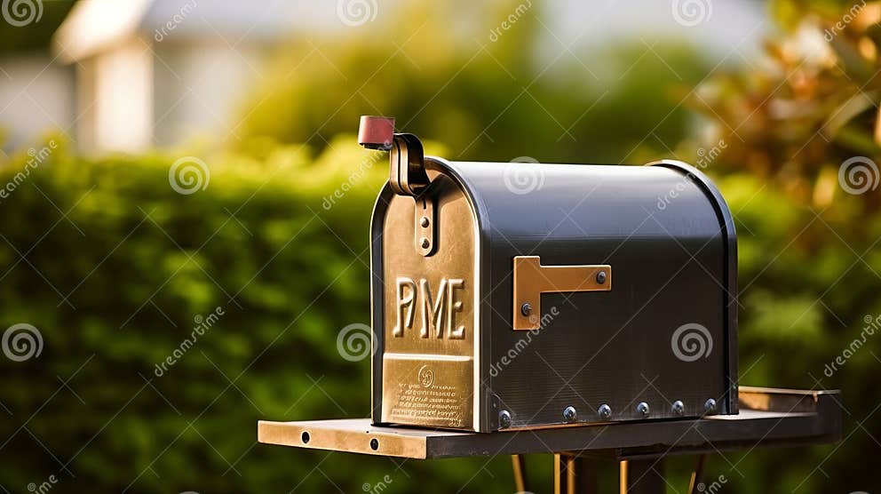 Open Mailbox with Letters. Generative AI Stock Illustration ...
