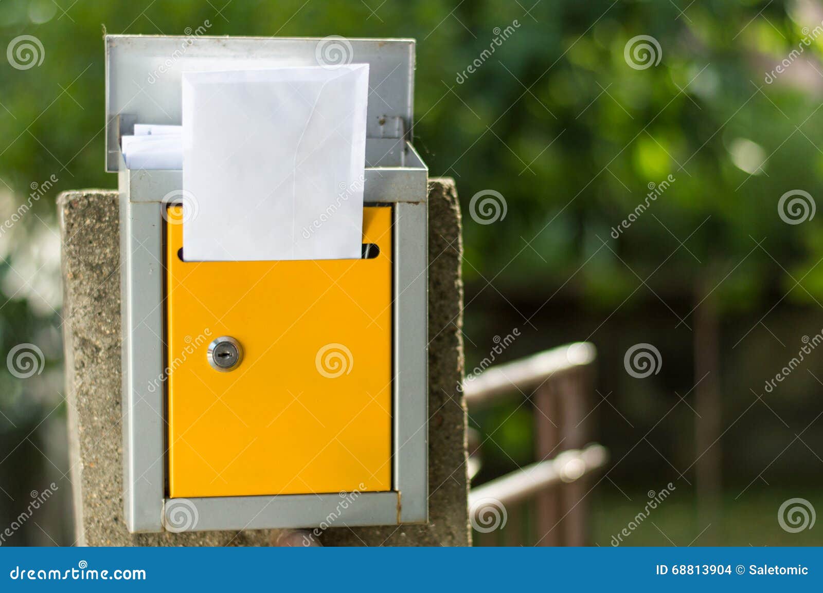 Open Mailbox with Letters Shot with Low Depth of Field Stock Photo ...