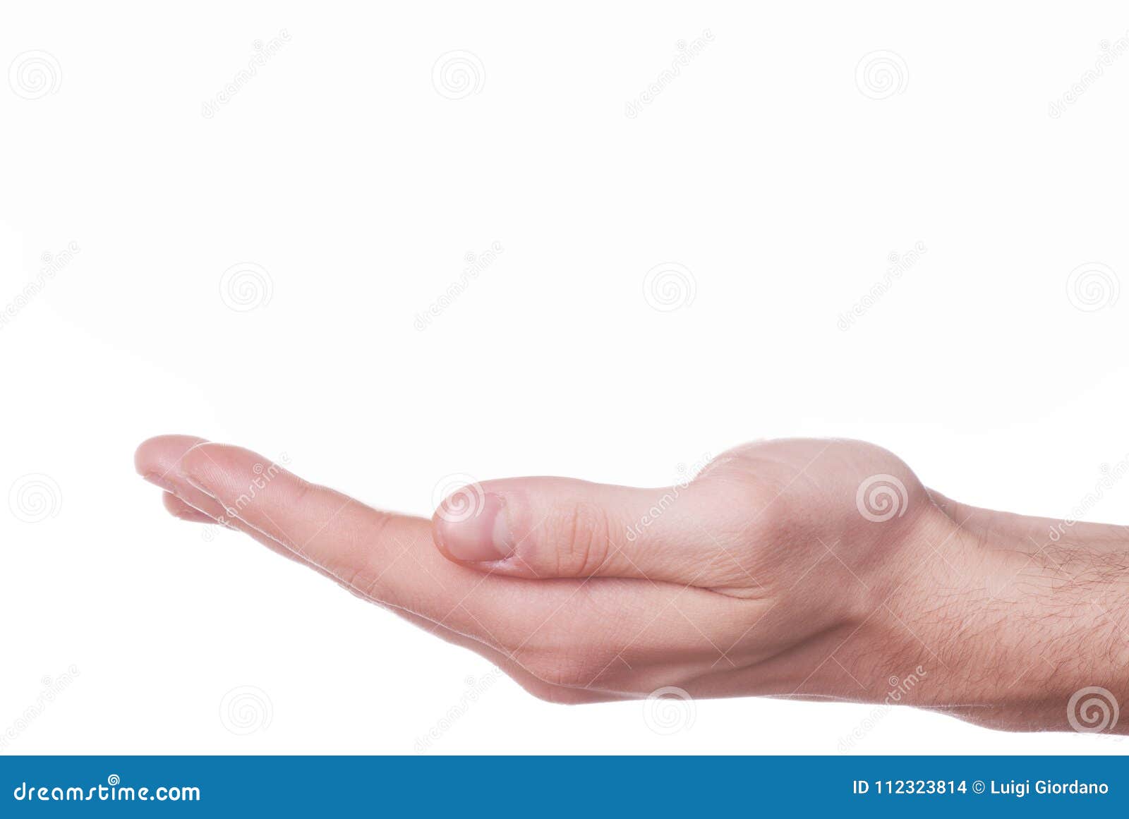 Open Male Hand Stretched Forward Stock Photo - Image of closeup ...