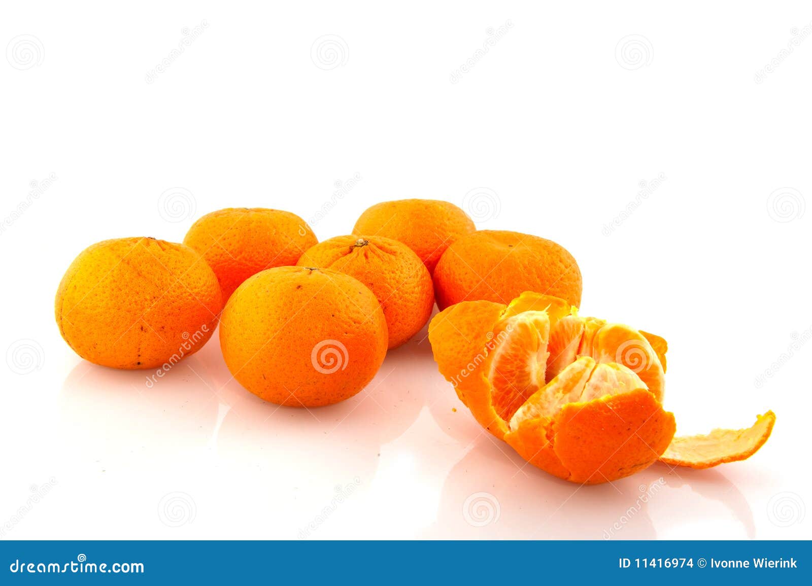Open mandarijn stock foto. Image of vers, geïsoleerd - 11416974