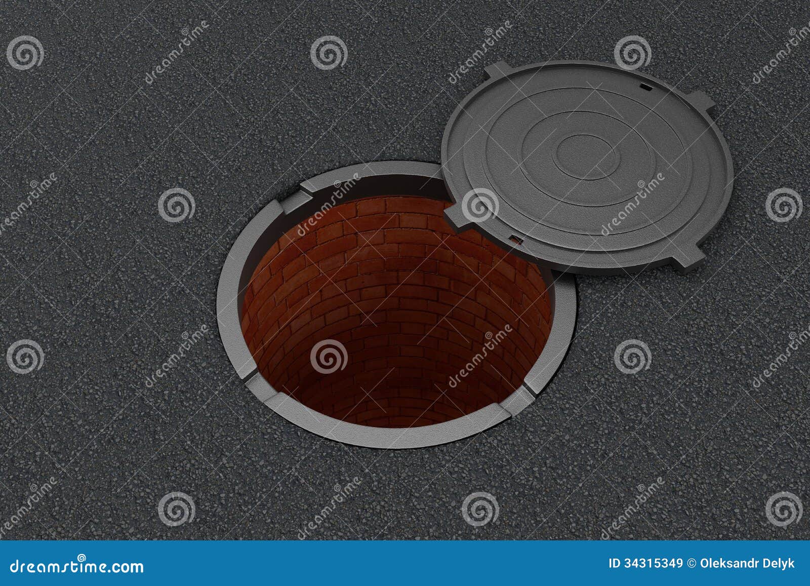 Manhole Covers Vector Illustration | CartoonDealer.com #17955000