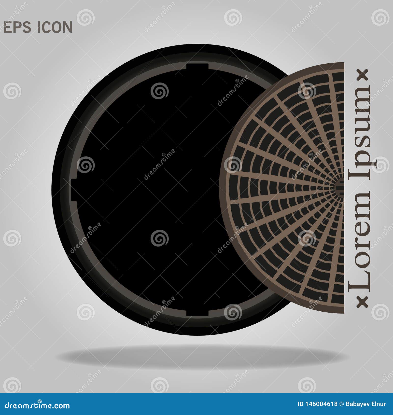 An Open Manhole with Steps Leading Down. Street Manhole Open on a White ...