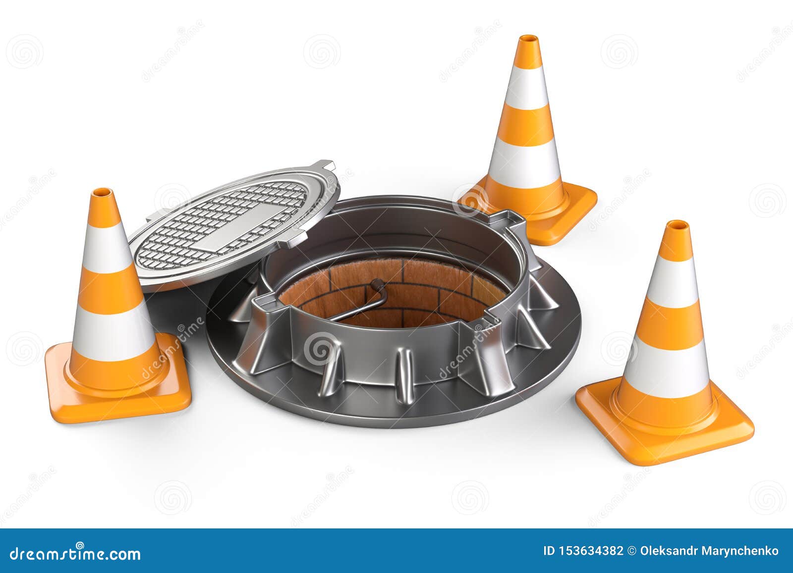 Open Manhole Stock Photo | CartoonDealer.com #78888012