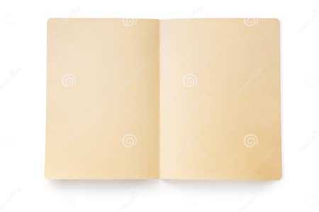 Open Manila Folder (with Path) Stock Photo - Image of empty, manilla ...
