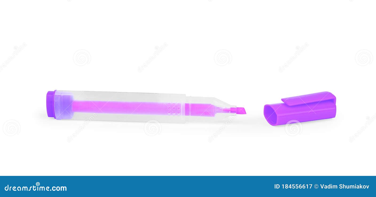 Open Marker Isolated on White Background Stock Image - Image of pink ...