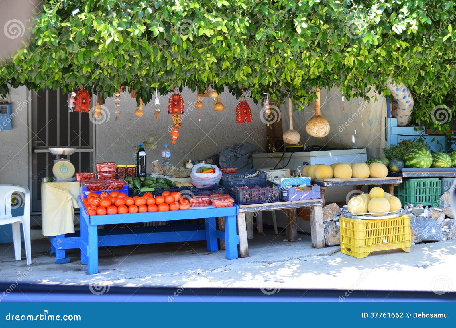 Open market crete greece stock photo. Image of tomato - 37761662