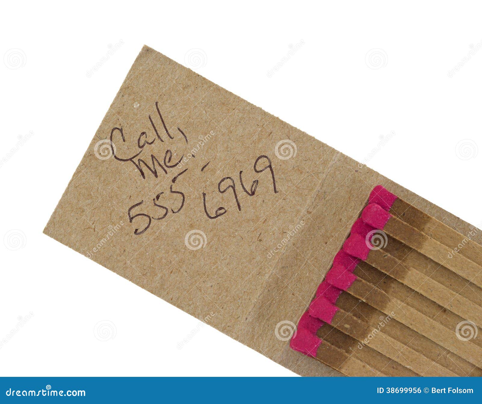 Open Matchbook with Message Stock Photo - Image of safety, matchbook ...