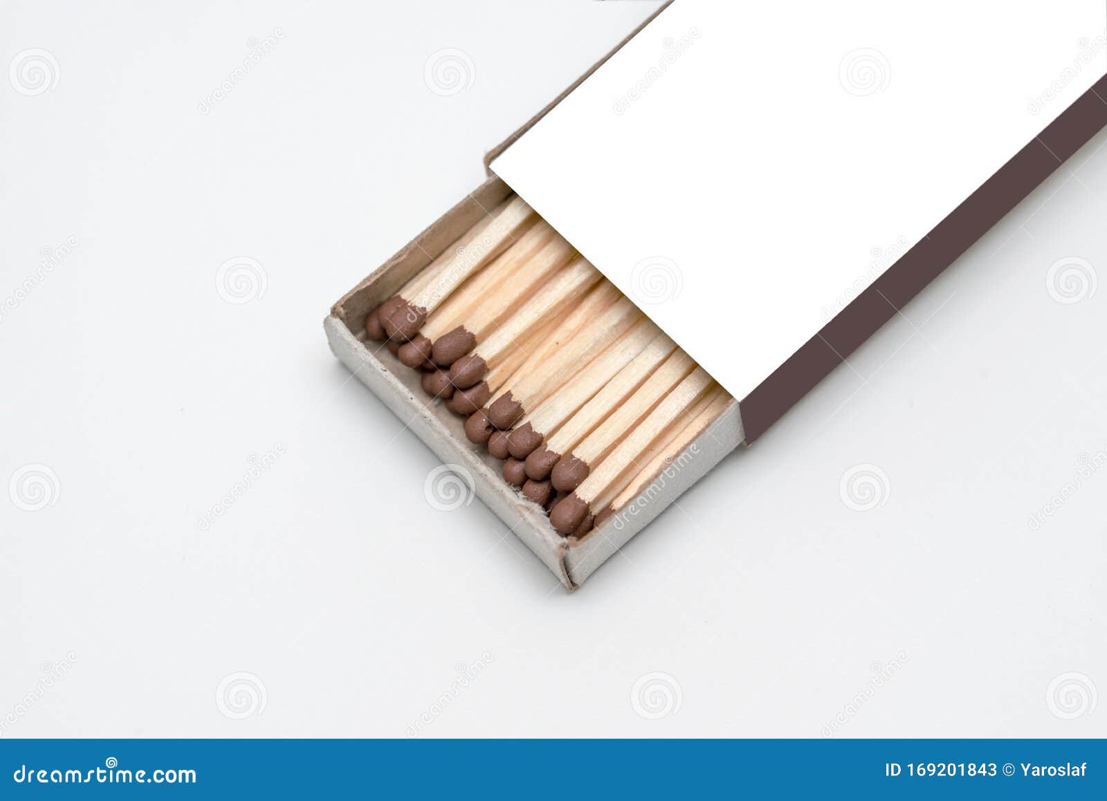 Open Matchbox with White Mock-up Stock Image - Image of info, design ...