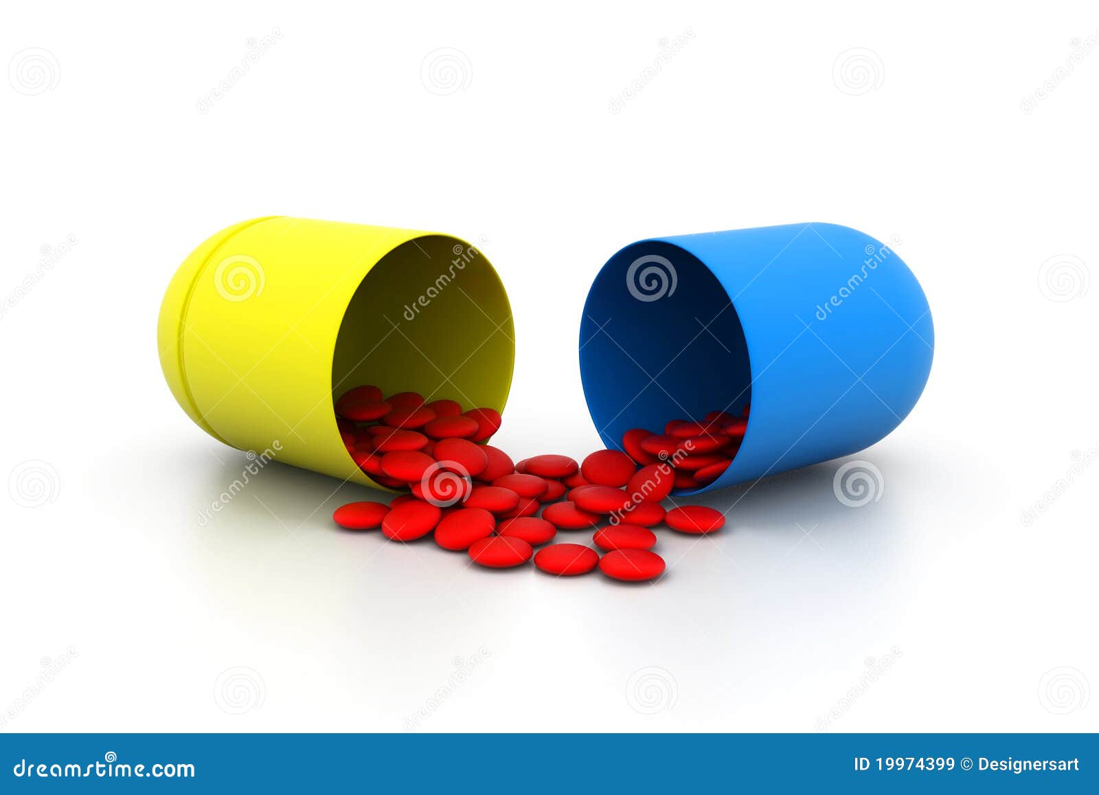 Open medicine capsule stock illustration. Illustration of white - 19974399