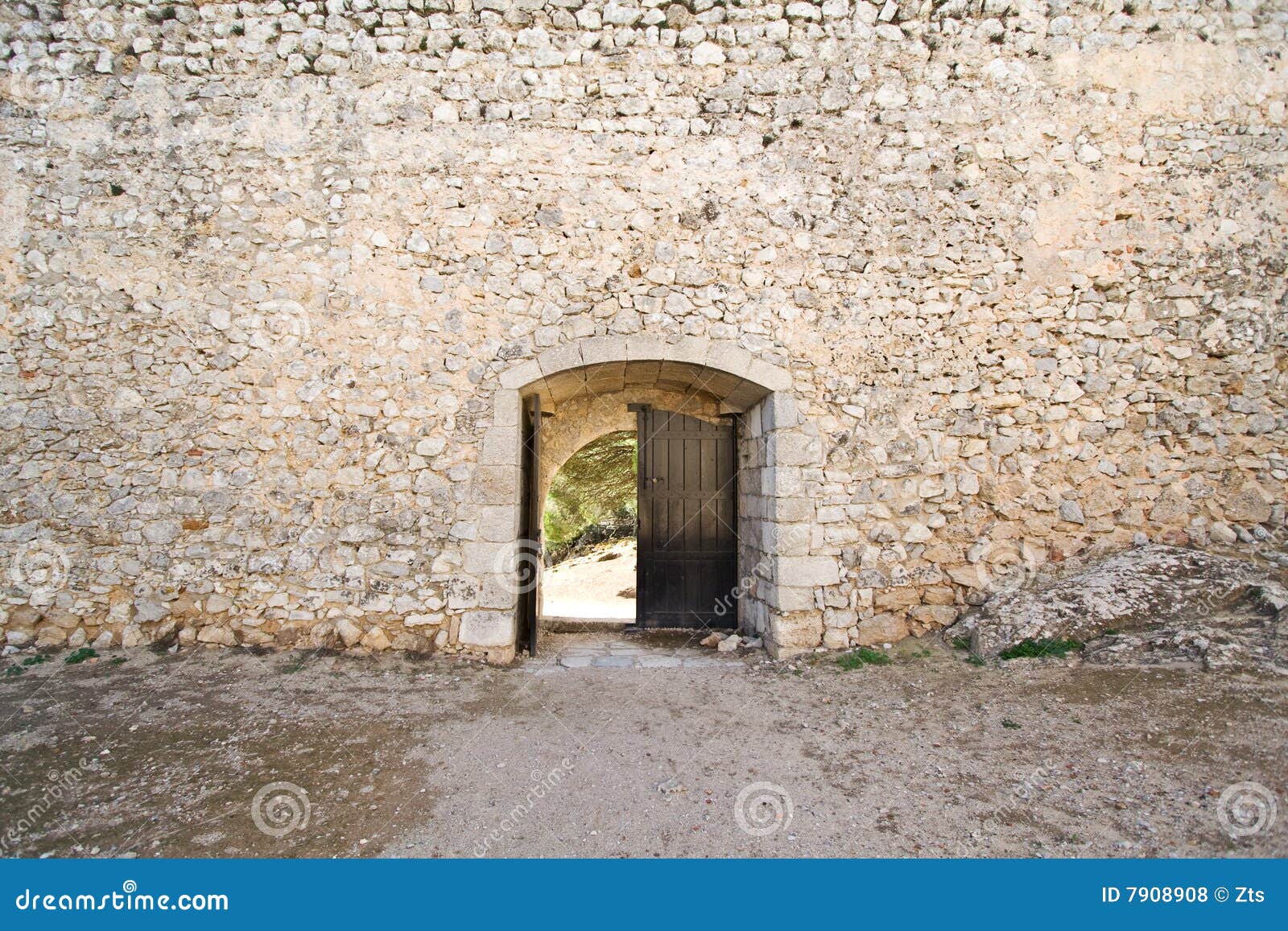 Open medieval castle gate stock photo. Image of ancient - 7908908
