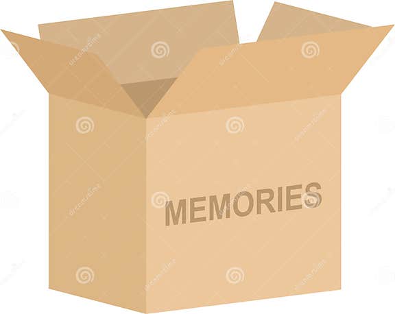 Open Memory Box Vector stock vector. Illustration of isolated - 133818535