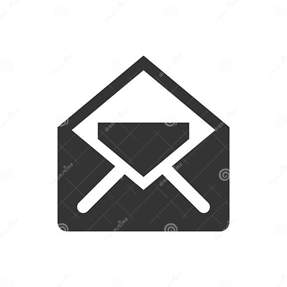 Open Message Icon stock vector. Illustration of symbol - 129166199